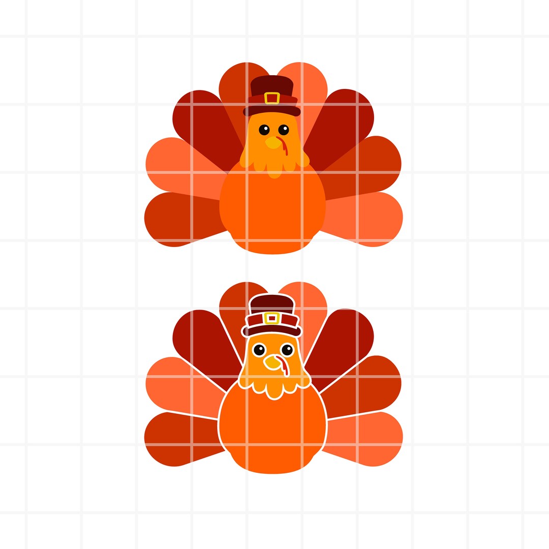 Digital Turkey Svg. Thanksgiving Svg. Digital Turkey Clipart ...
