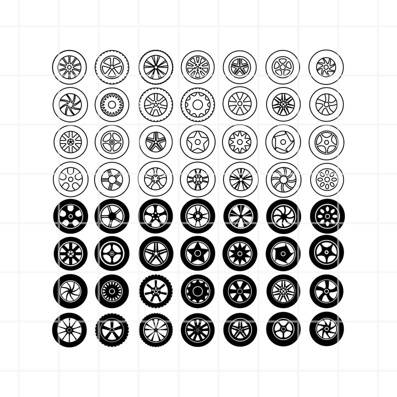 Wheel SVG. Wheel Png. Wheel Clipart. Wheel Cut File. Car Wheel Png. Car ...