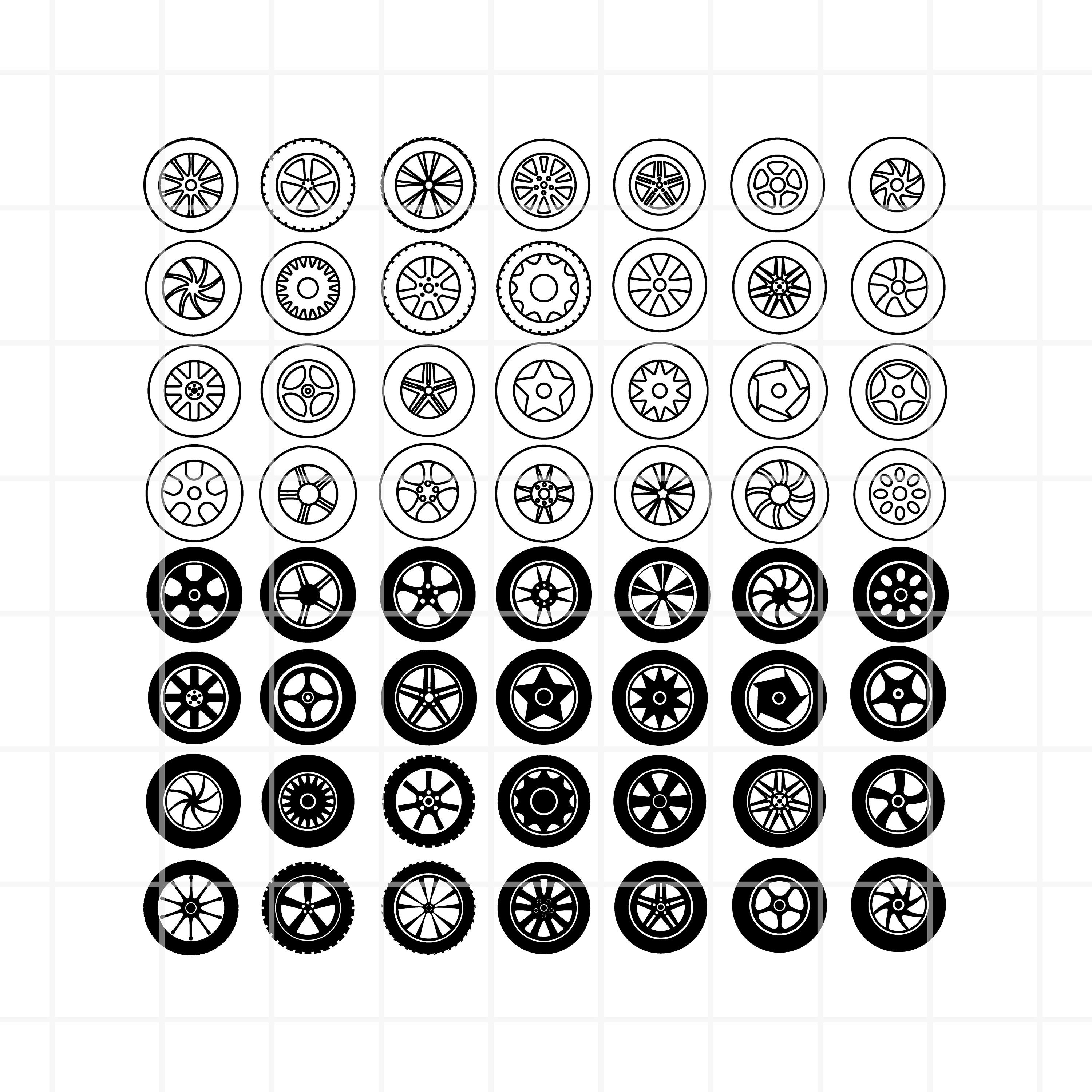 Rueda SVG. Rueda PNG. Clipart de rueda. Archivo de corte de rueda ...