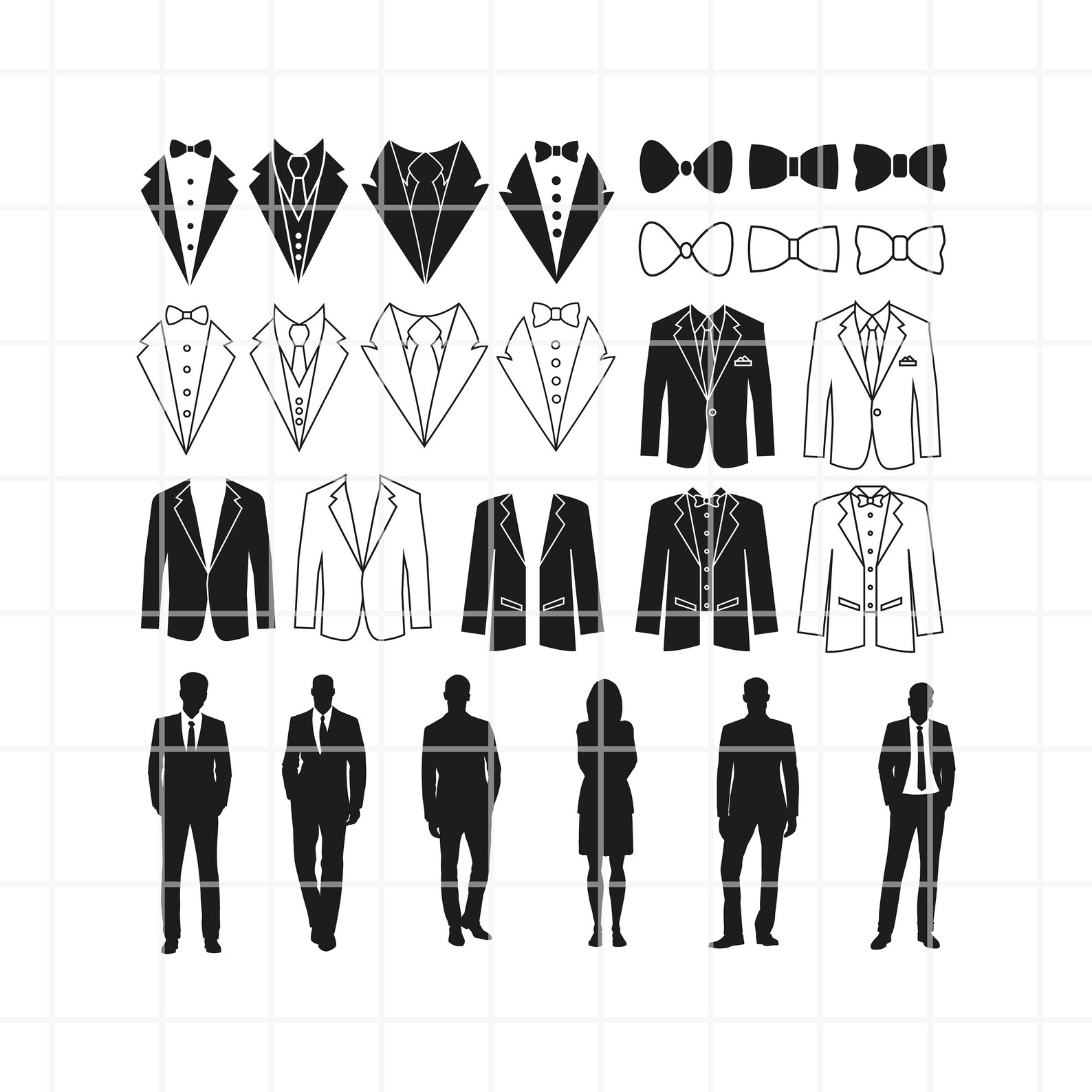 Suit Svg. Suit Png. Suit Clipart. Suit Cut File. Suit Cutting Set. Suit ...