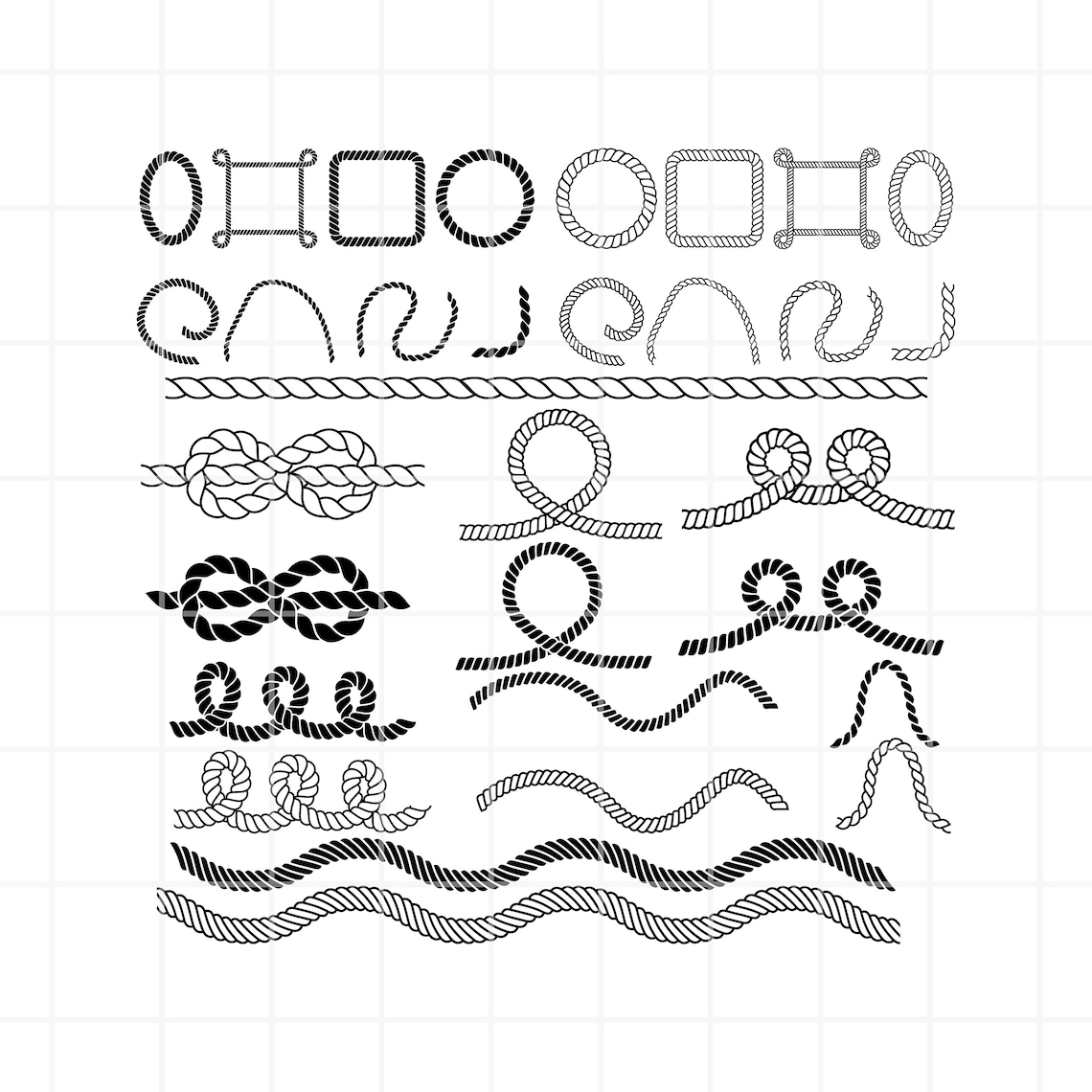 Rope SVG. Rope Frame Svg. Rope Clipart. Rope Png. Rope Cut File. Rope ...