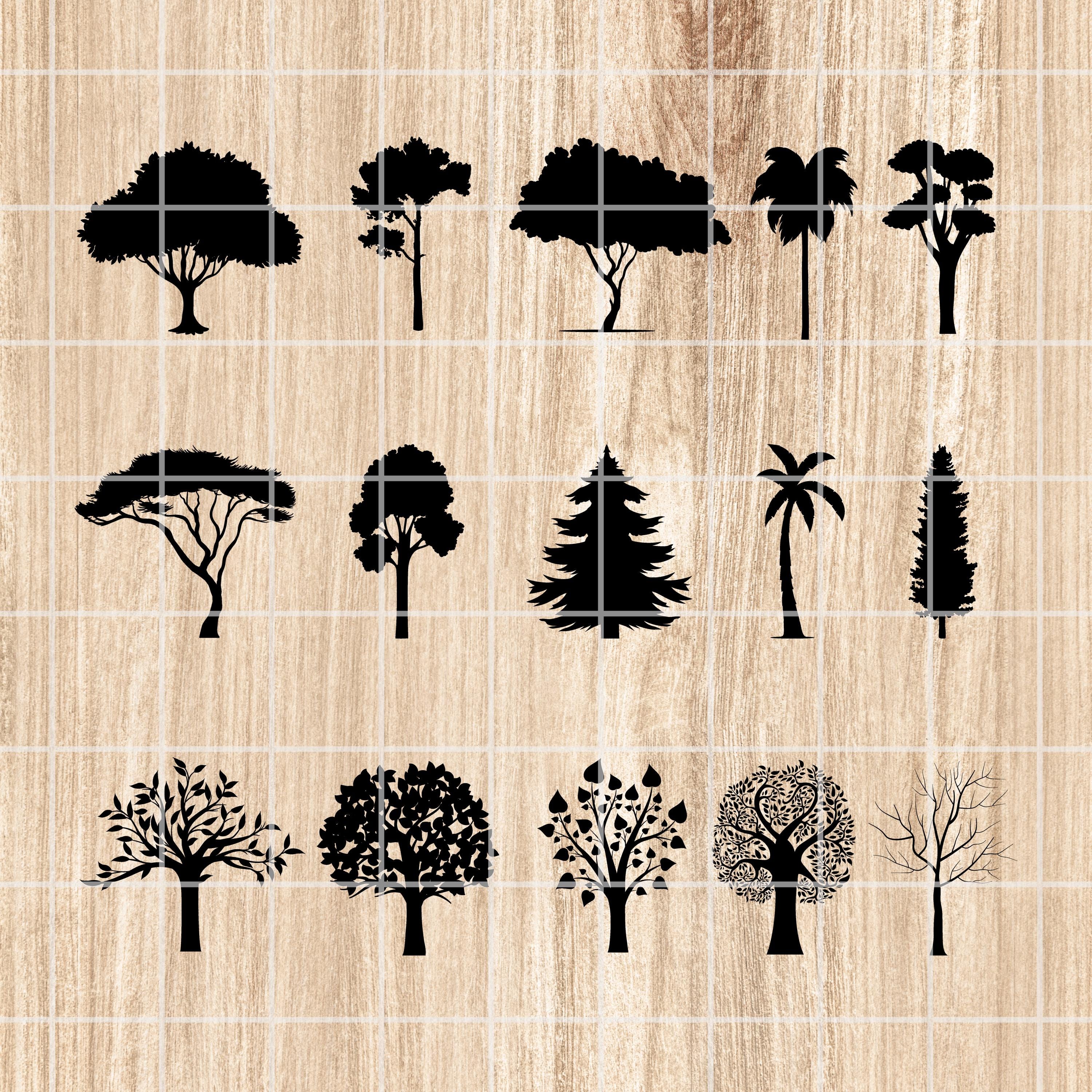 Tree SVG. Tree Cut File. Tree Cutting Set. Tree Clipart. Tree Cricut ...