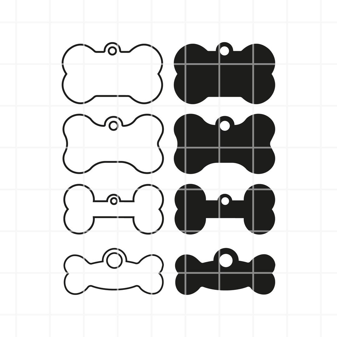 Dog Bone Tag SVG. Dog Bone Tag Png. Dog Bone Tag Cut File. Dog Bone Tag ...