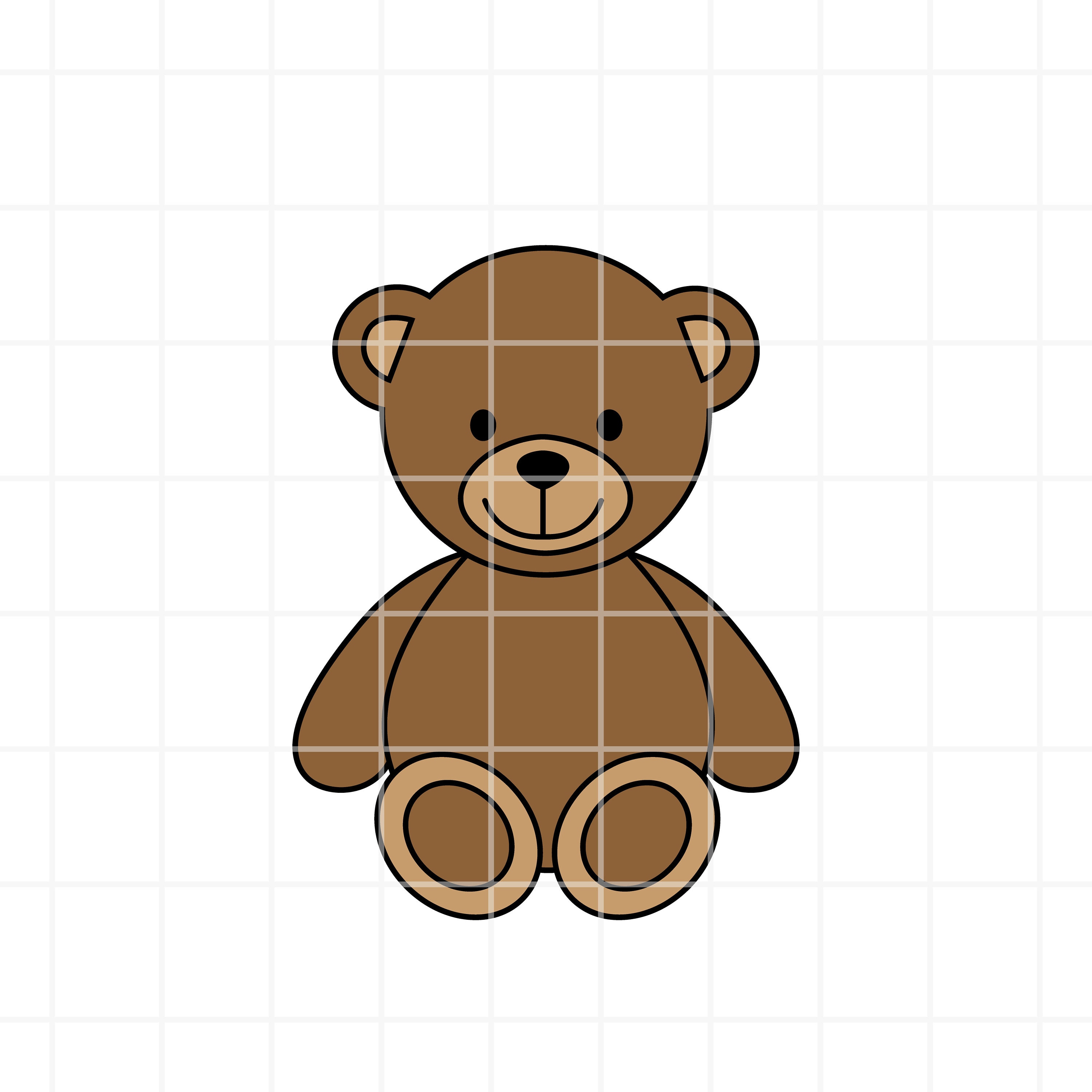 Teddy Bear SVG. Teddy Bear Png. Teddy Bear Clipart. Teddy Bear Cut File ...