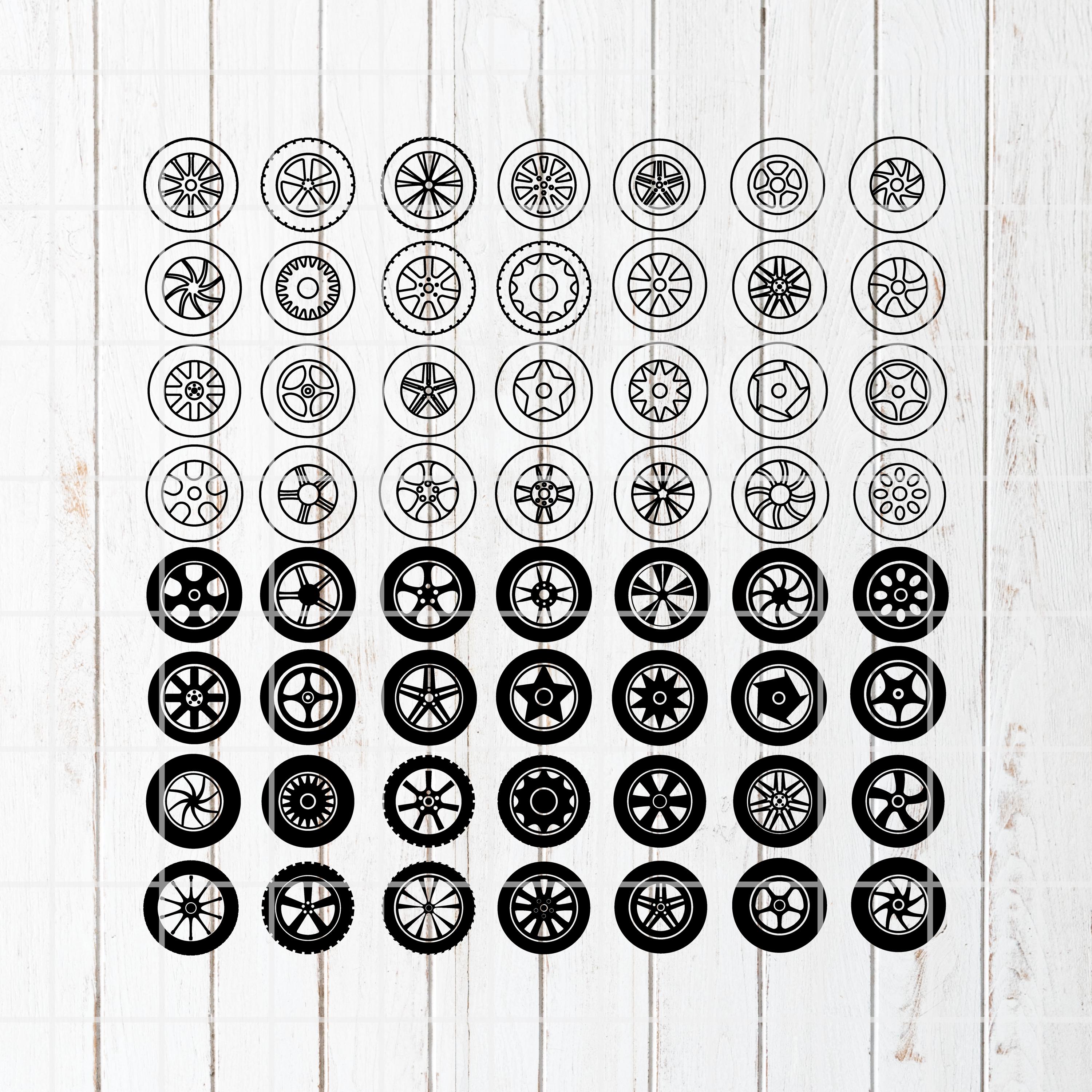 Wheel SVG. Wheel Png. Wheel Clipart. Wheel Cut File. Car Wheel Png. Car ...
