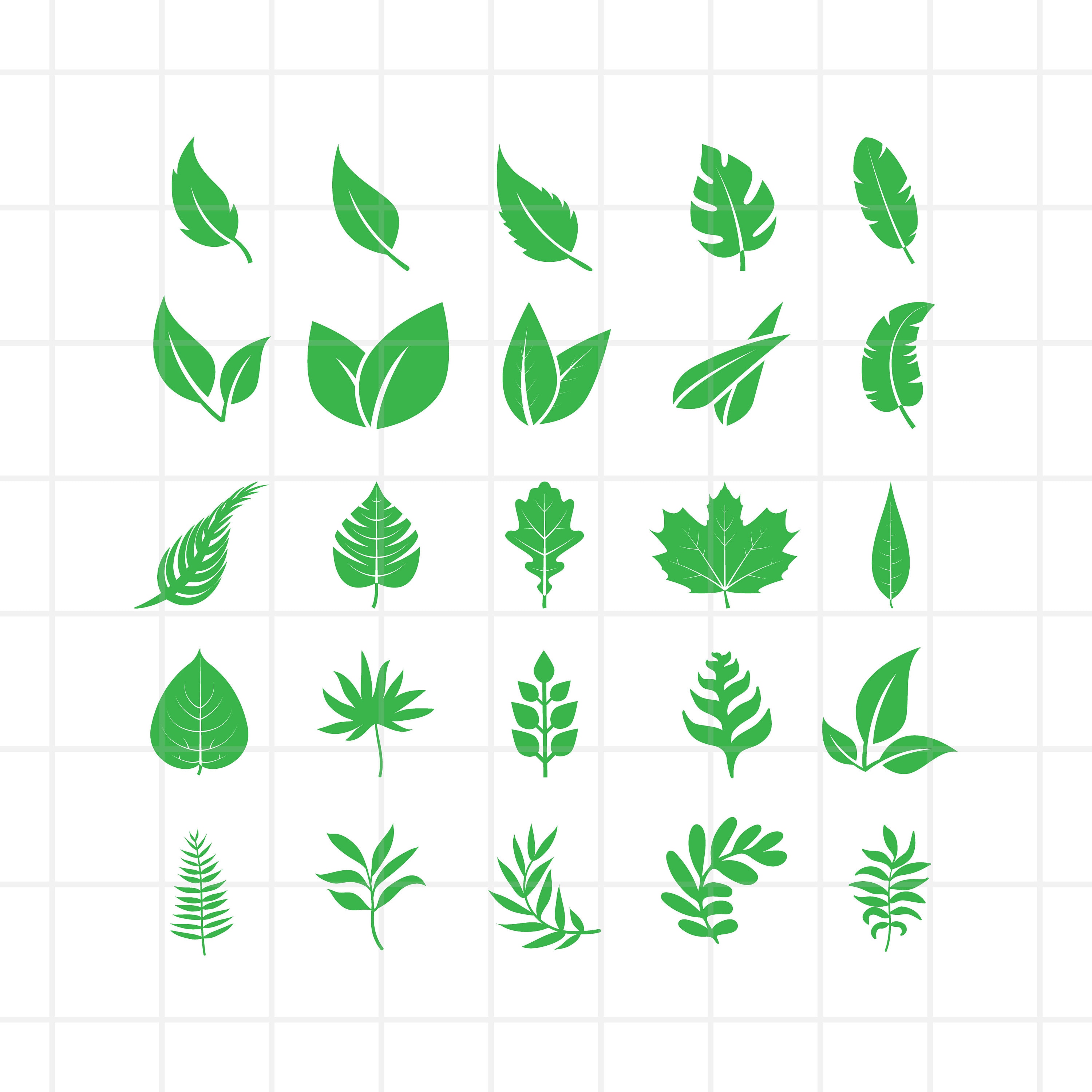 Papierblätter SVG. Blattschablonen. Blätter Plotterdateien für Cricut ...