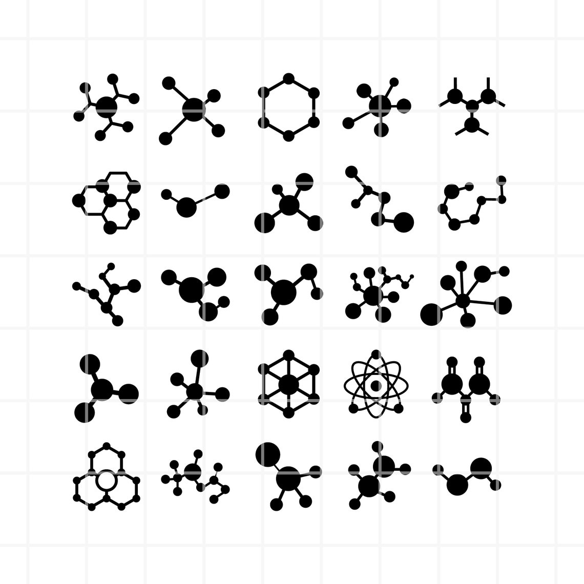 Molekül SVG. Molekül Clip Art. Molekül Svg Bundle. Molekül Svg-Datei ...