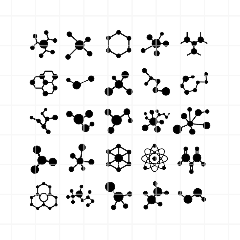 Molecule SVG. Molecule Clip Art. Molecule Svg Bundle. Molecule - Etsy