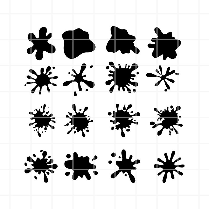 Blot Svg. Blot Cut File. Blot Clipart. Blot Cutting Set. Blot - Etsy