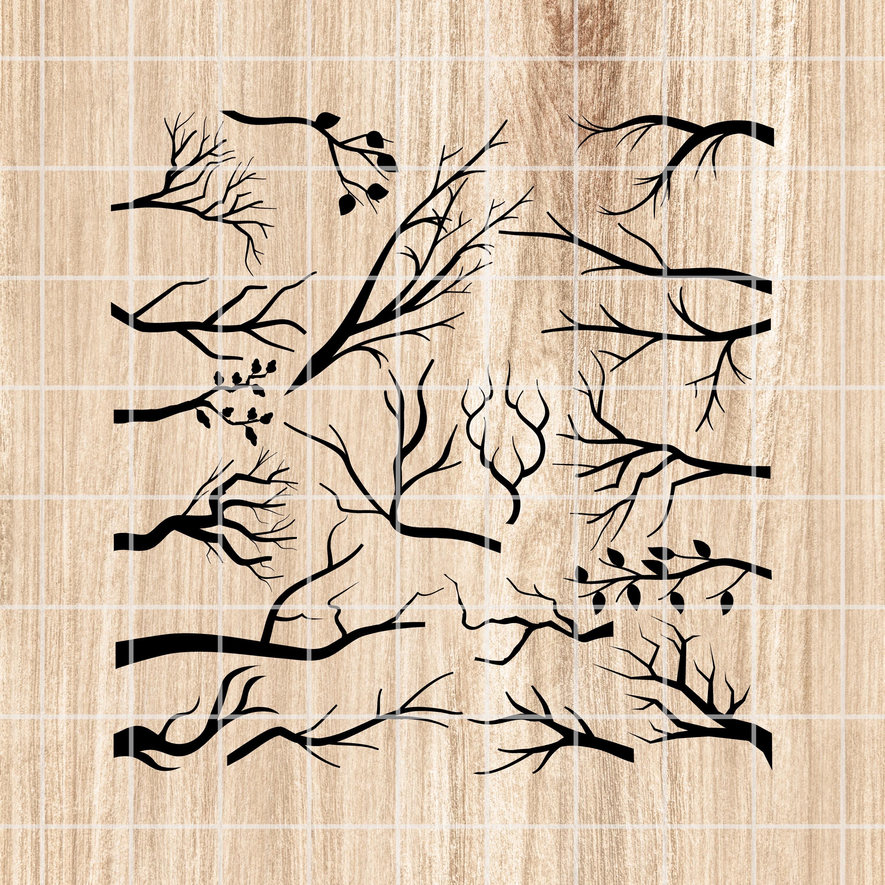 Tree Branch SVG Clipart Set, Cricut Ready (digital Download) - Etsy Canada