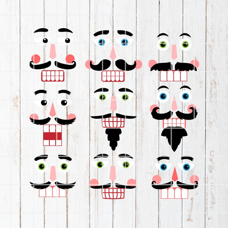 Nutcracker Face SVG. Nutcracker Face Png. Nutcracker Face Clipart ...