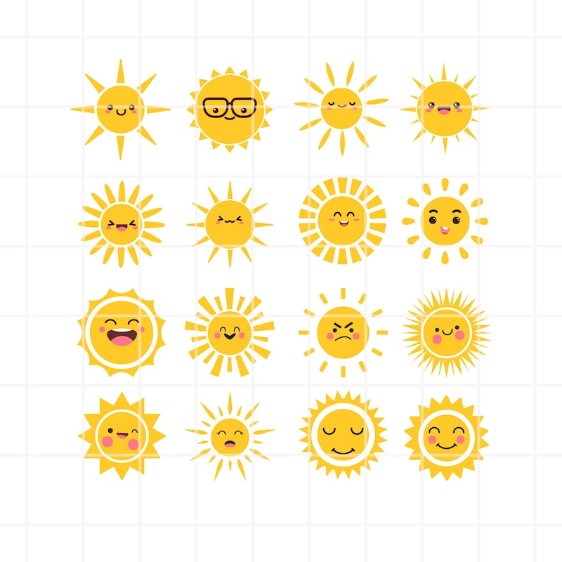 Sun Face - Etsy