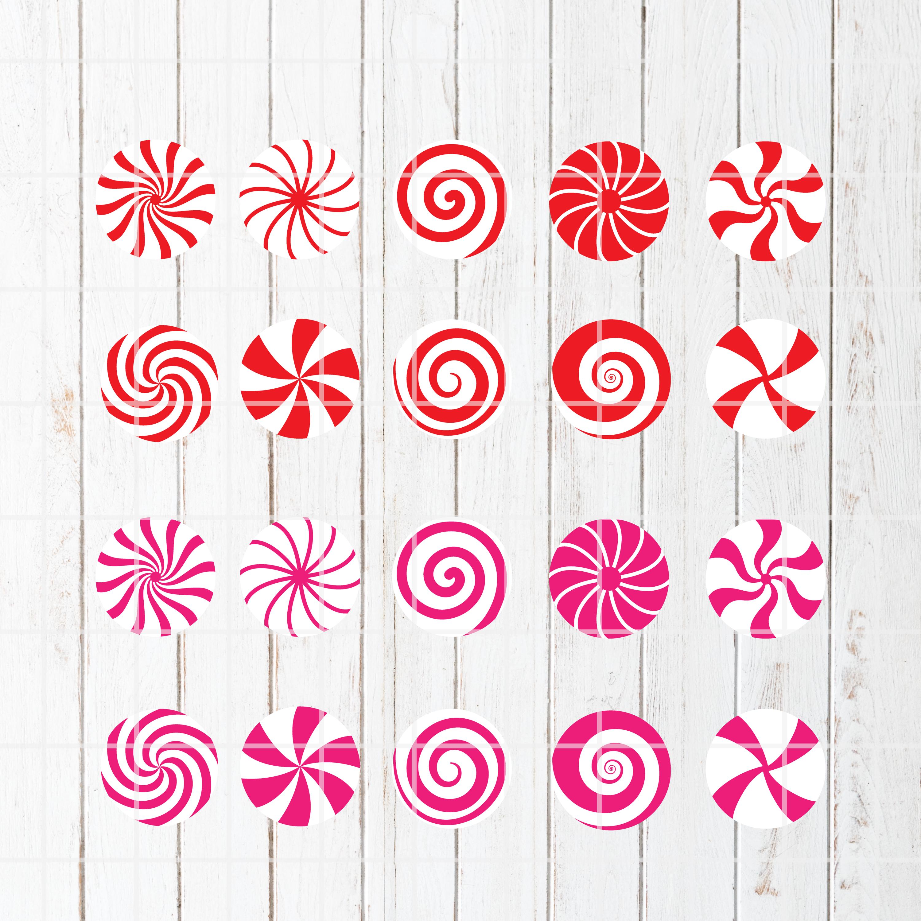 Peppermint Candy SVG, PNG, AI. Red Peppermint Clipart. Peppermint Swirl ...