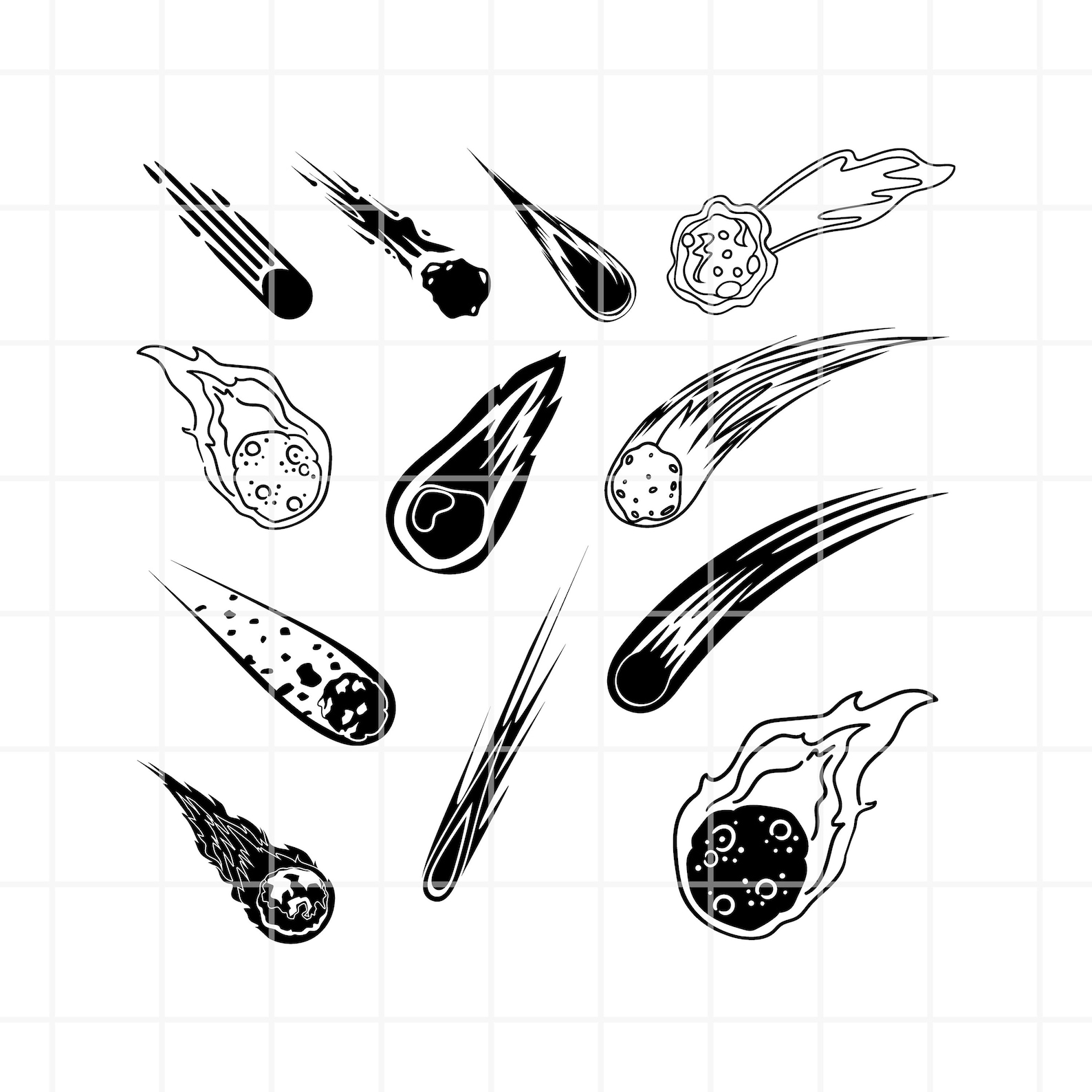 Comet SVG. Comet Png. Comet Clipart. Comet Cut File. Comet Cutting Set ...