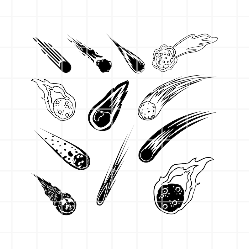 Comet SVG. Comet Png. Comet Clipart. Comet Cut File. Comet Cutting Set ...