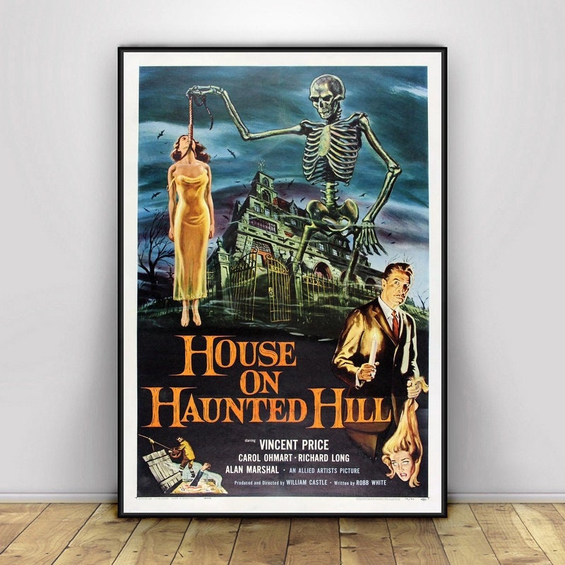 Vincent Price House On Haunted Hill Poster