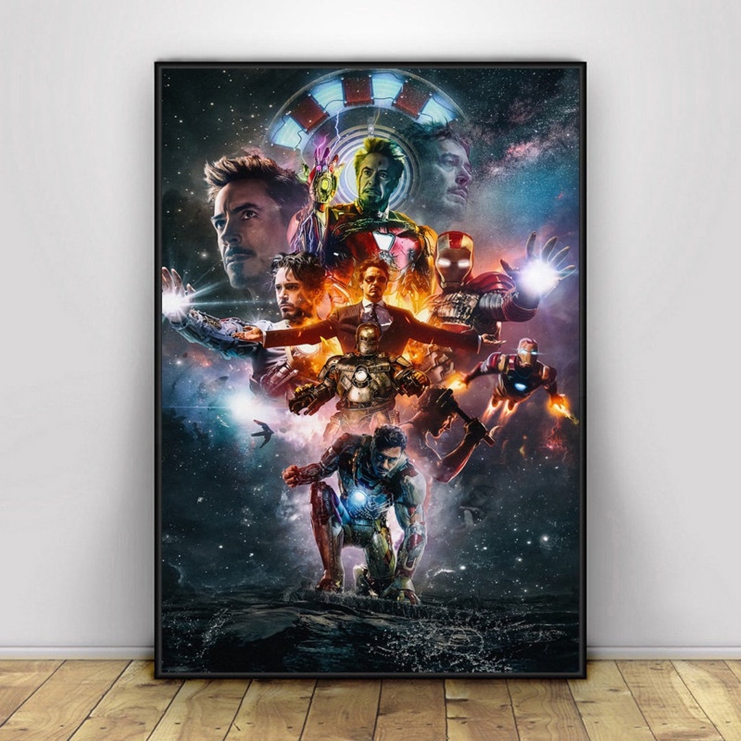 Iron Man Evolution Poster, Movie Film Poster Print Wall Painting Home ...