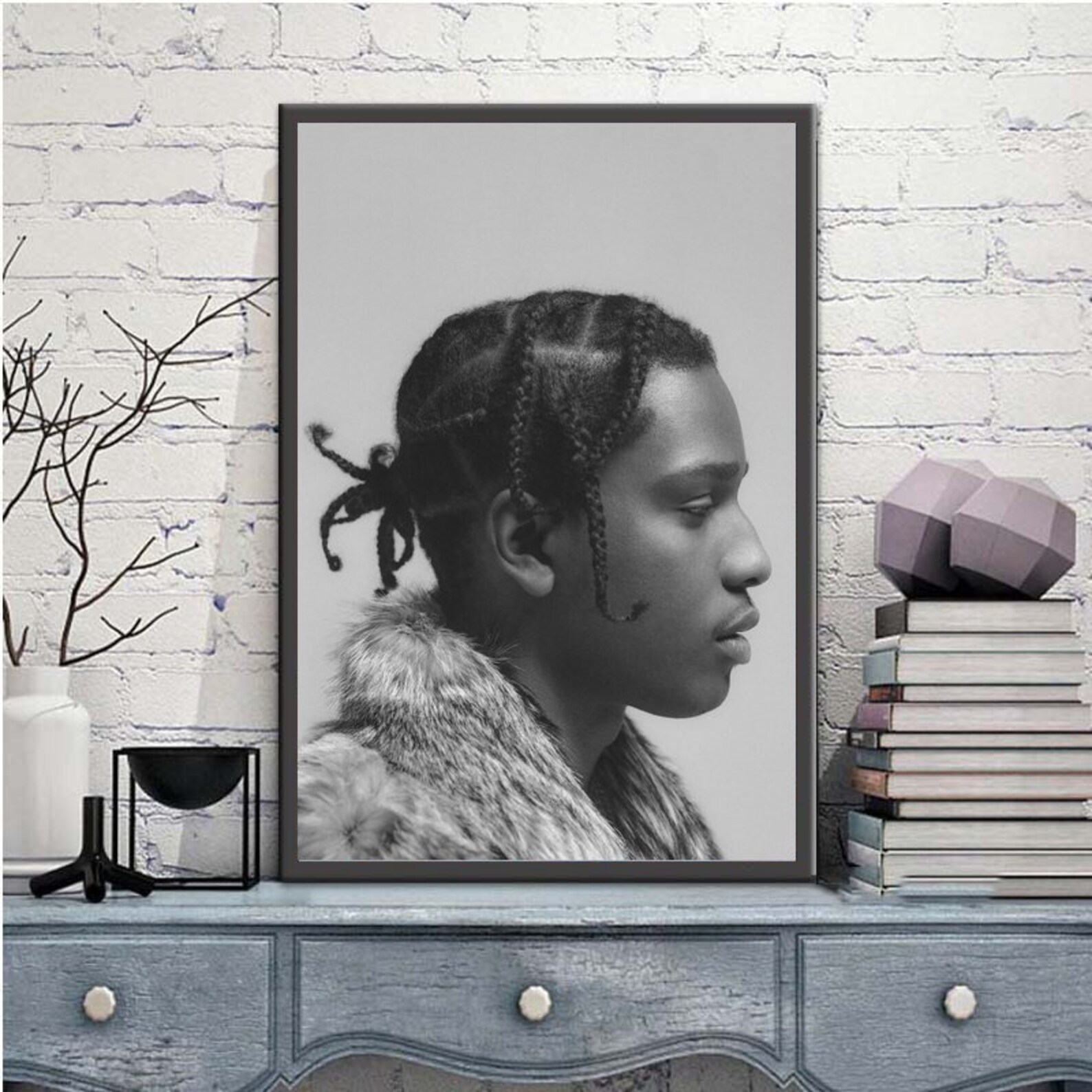 Asap Rocky Poster Asap Rocky Print Hip Hop Art Poster Asap - Etsy