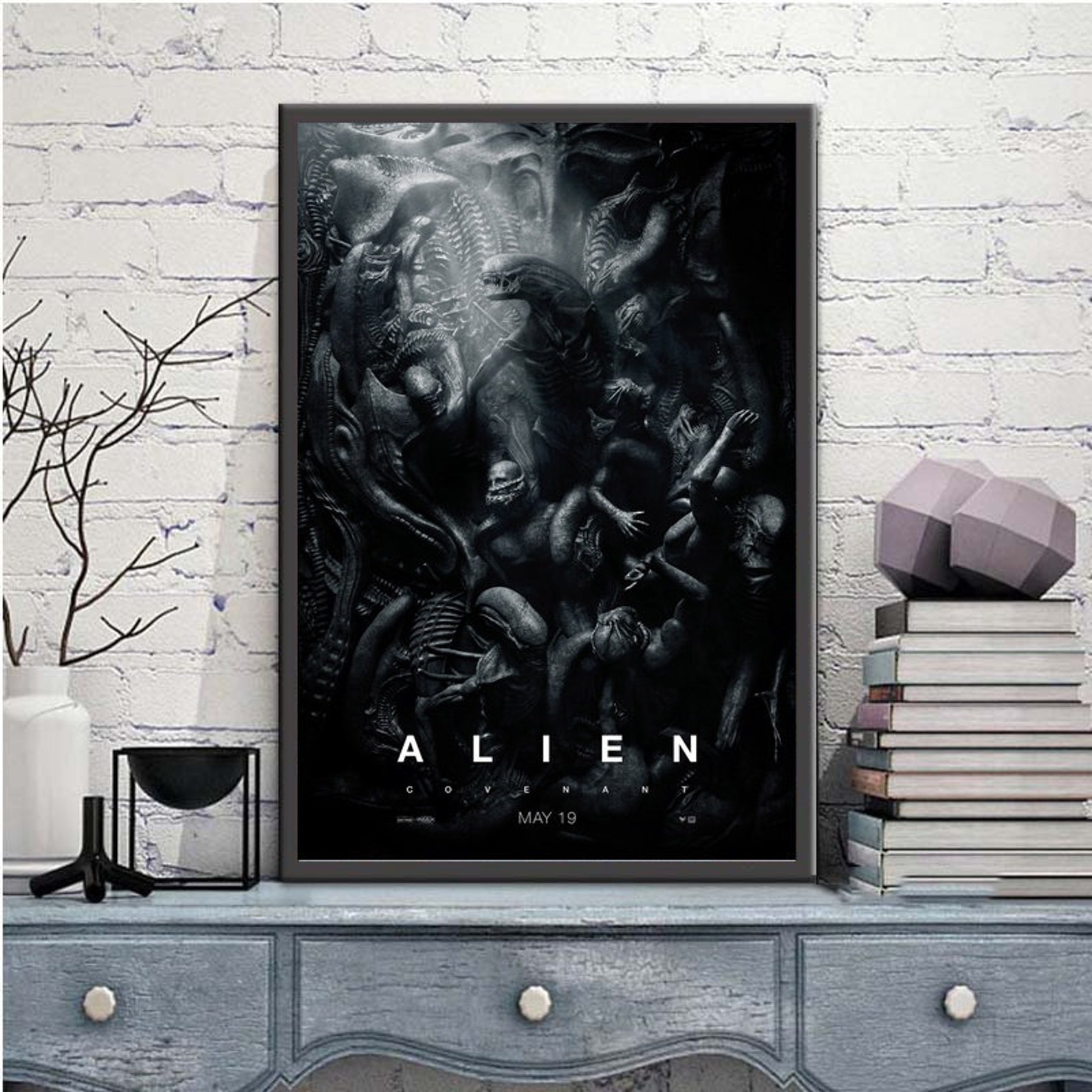 Alien Covenant 2017 Movie Poster Wall Painting Retro Poster - Etsy