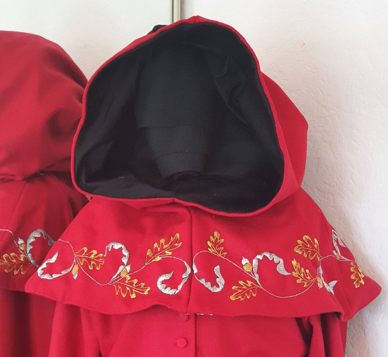 Custom Embroidered Medieval Hood MADE TO ORDER - Etsy