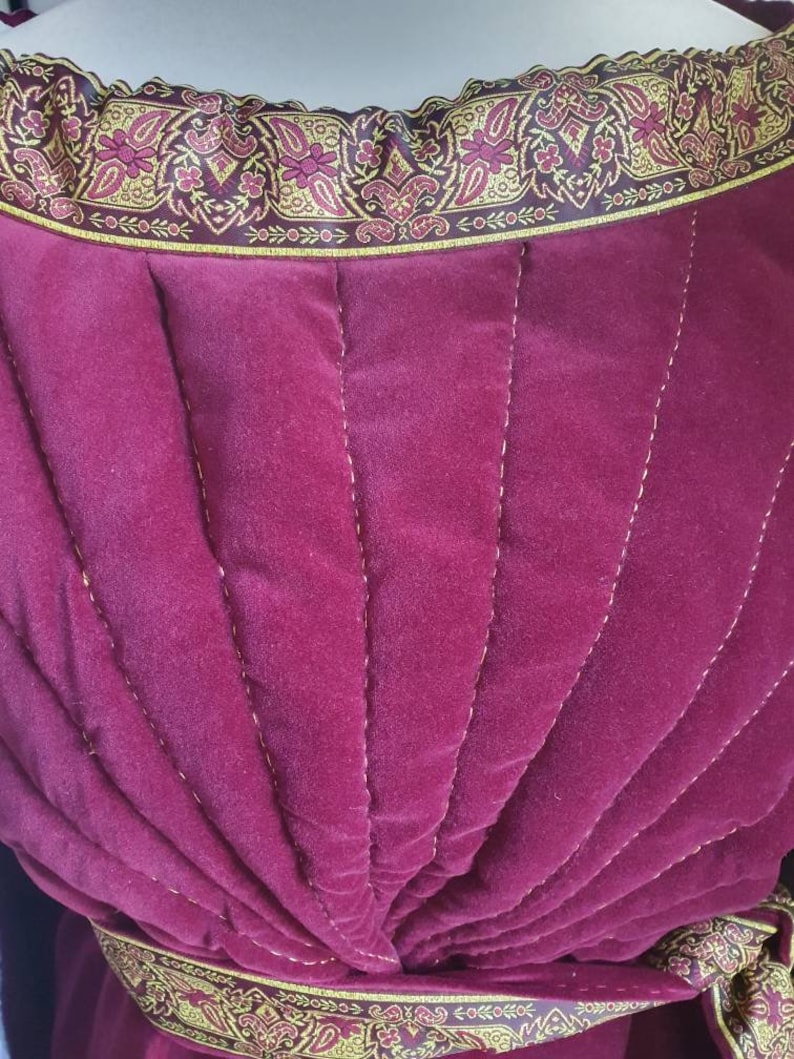 Custom Made to Order Medieval Houpelande Tunic With Split Sleeves - Etsy