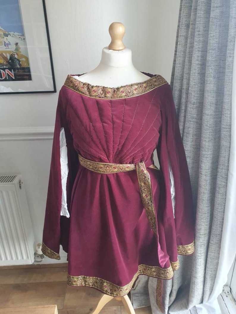 Custom Made to Order Medieval Houpelande Tunic With Split Sleeves - Etsy
