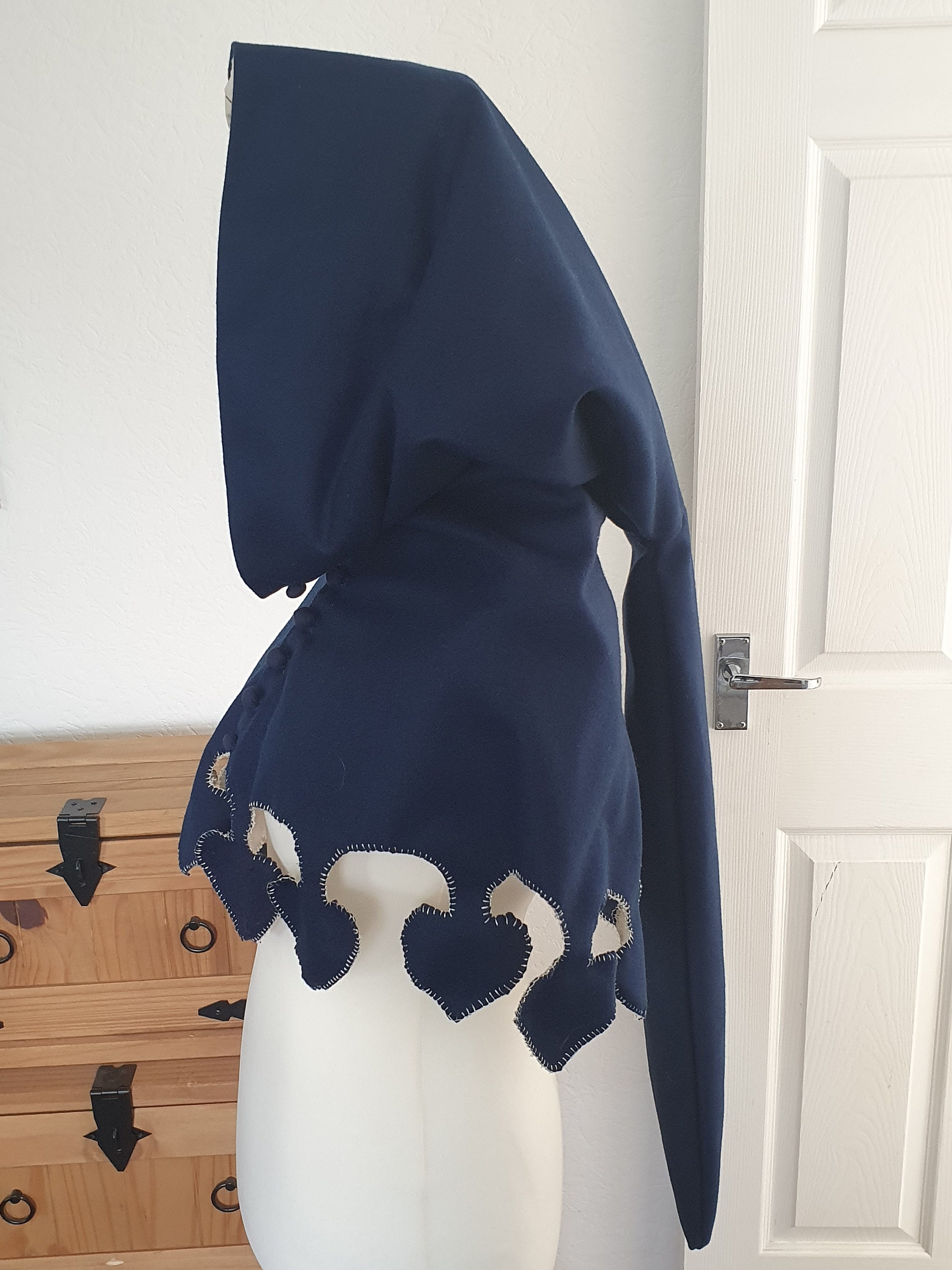 Custom Embroidered Medieval Hood MADE TO ORDER - Etsy