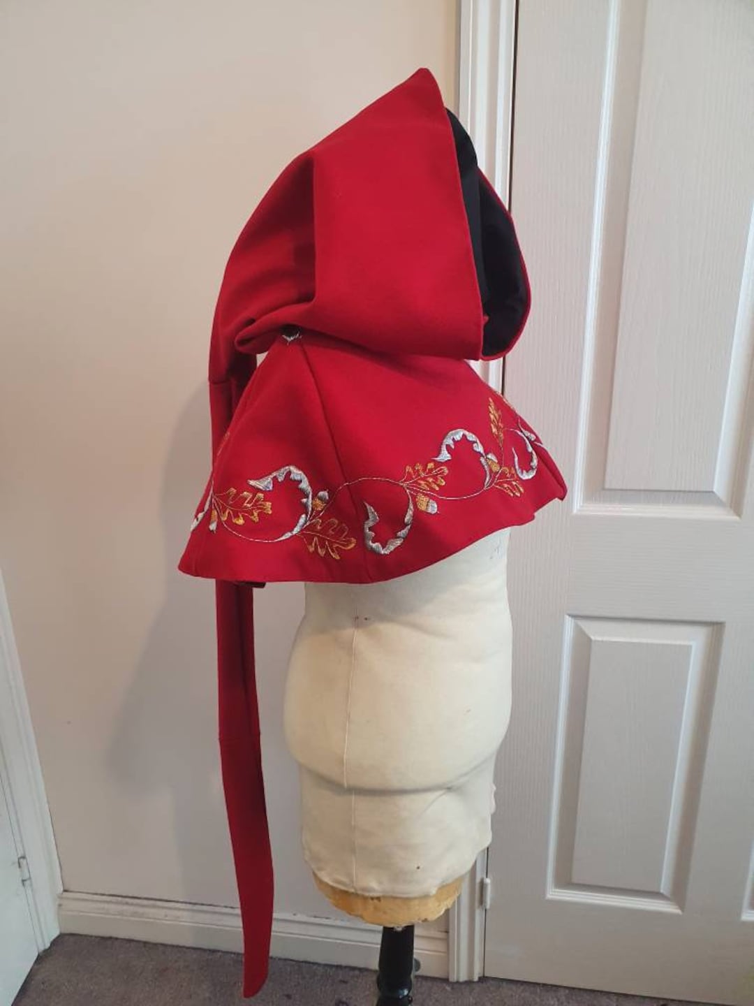 Custom Embroidered Medieval Hood MADE TO ORDER - Etsy