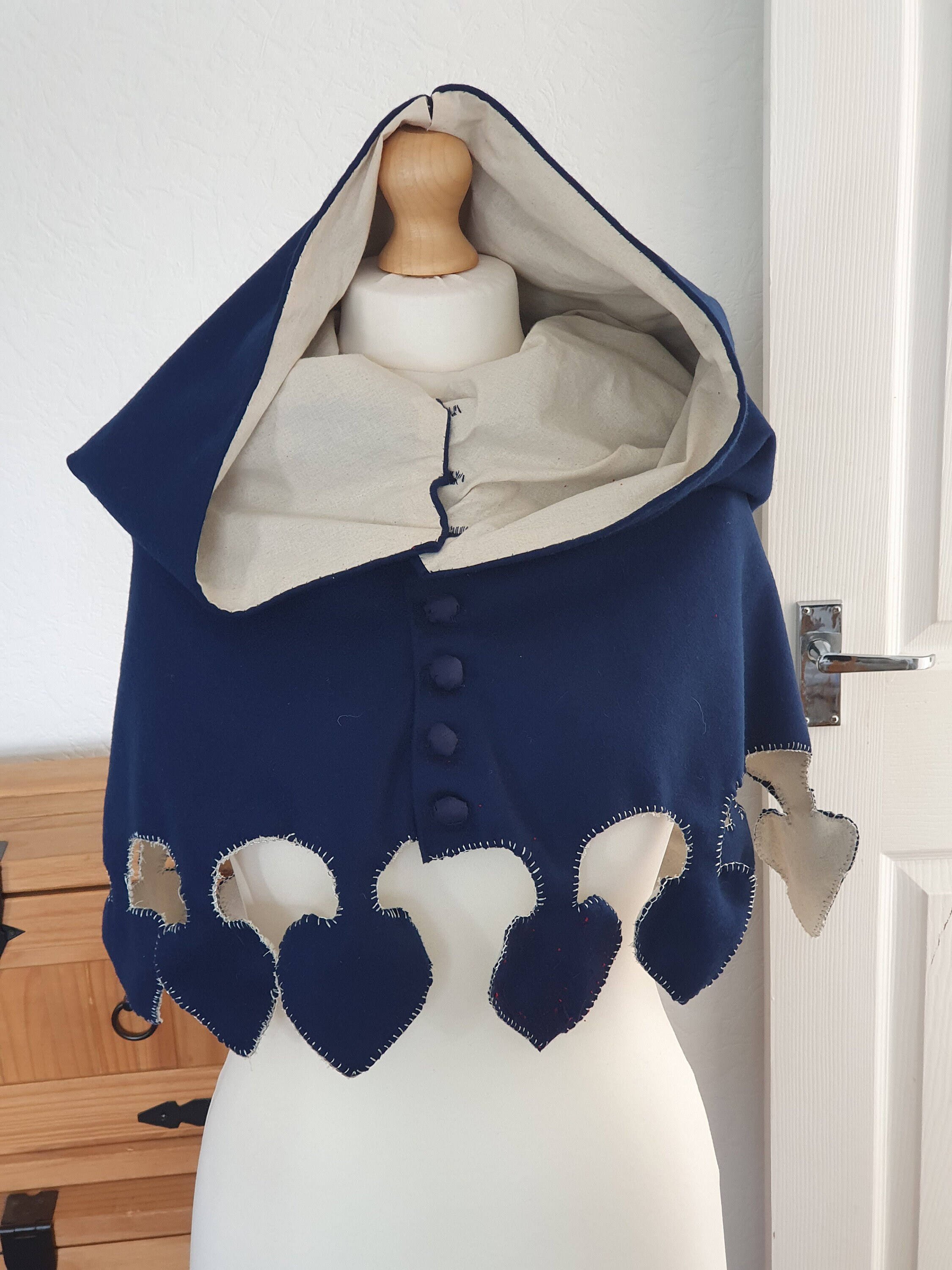 Custom Embroidered Medieval Hood MADE TO ORDER - Etsy