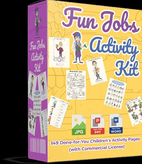 Children activity books and Pages Children Fun Activity Kit | Etsy