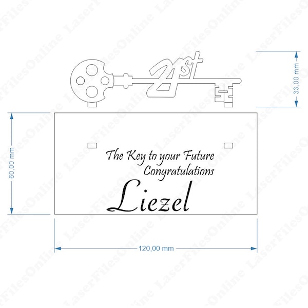21st Laser Key - Etsy