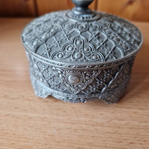 Pewter Trinket Box - Etsy UK