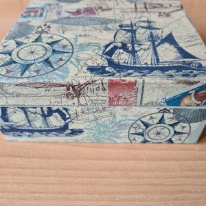 Nautical Wooden Box - Etsy