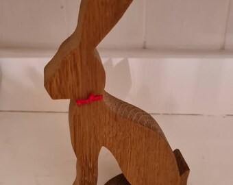 Large Hennow Hare Wooden Articulated Unusual Home Decor and - Etsy UK