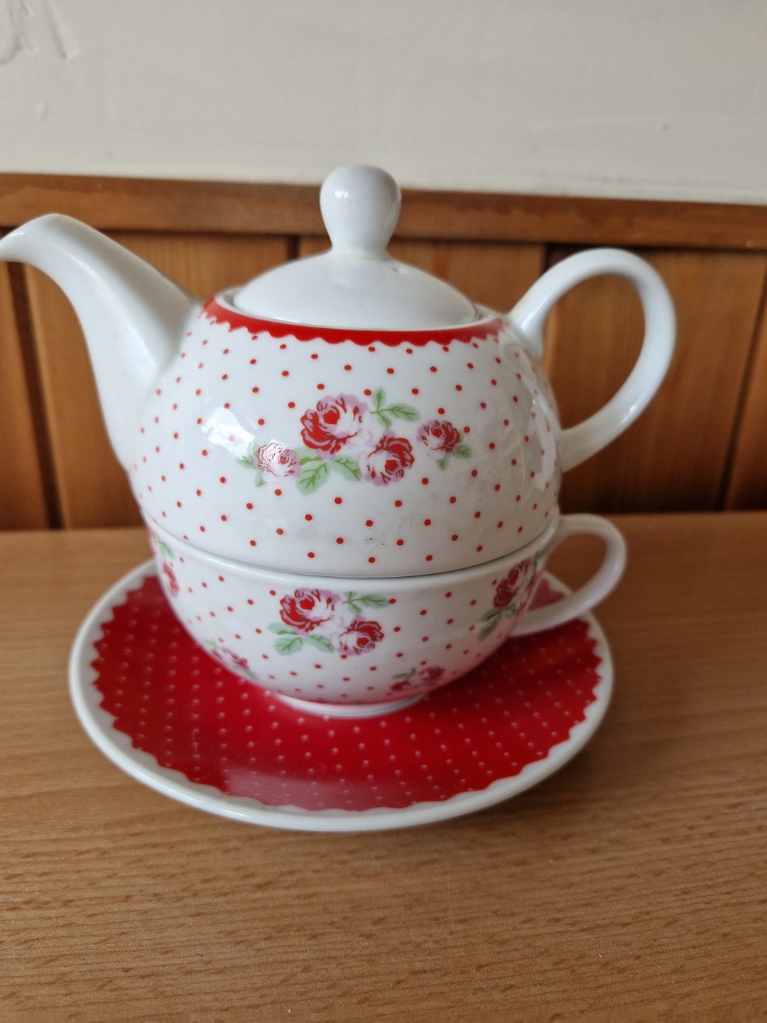 Red Rose Tea for One - Etsy