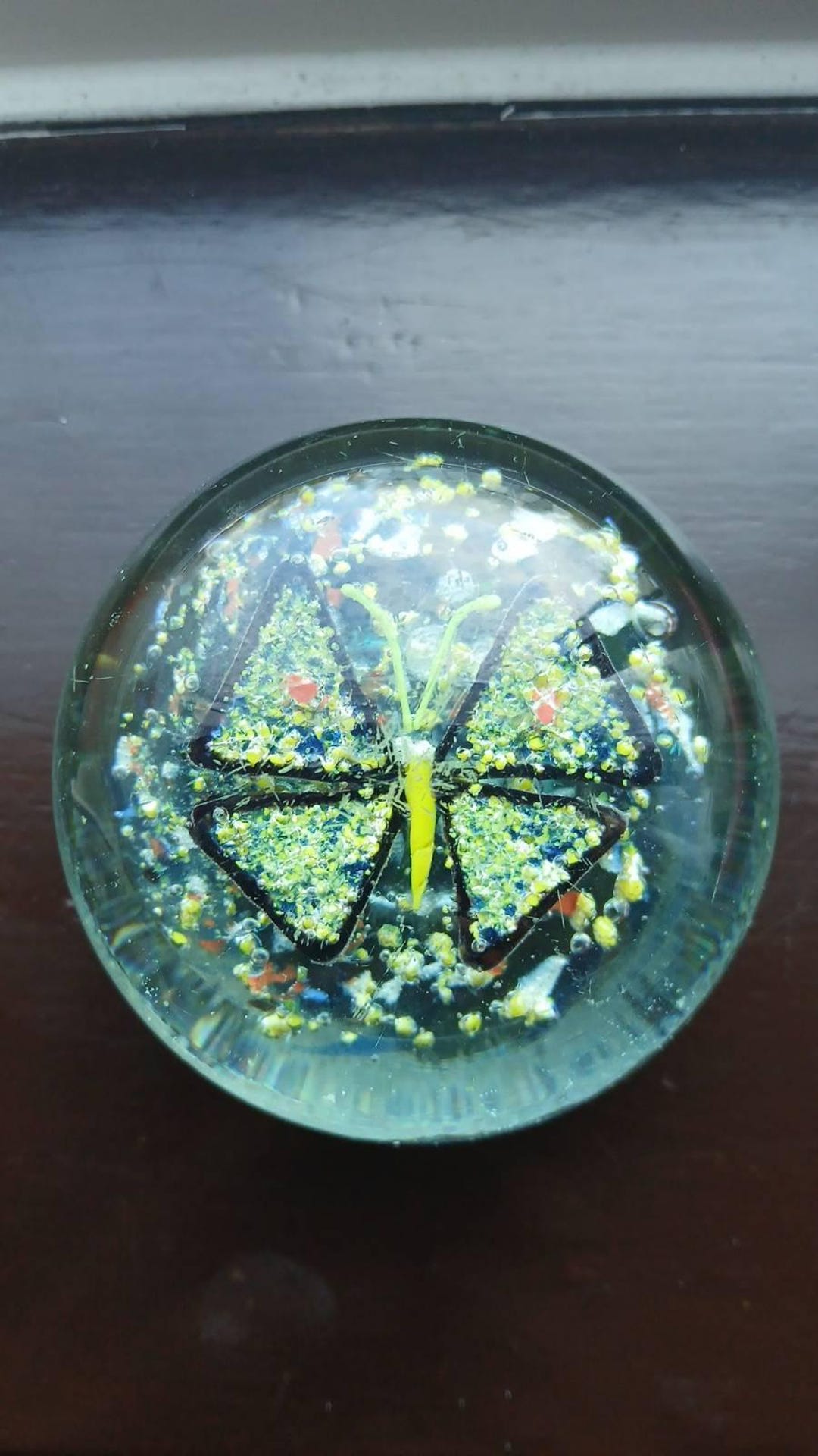 Beautiful Vintage Nadal Glass Butterfly Paperweight, Gift Idea, Home ...