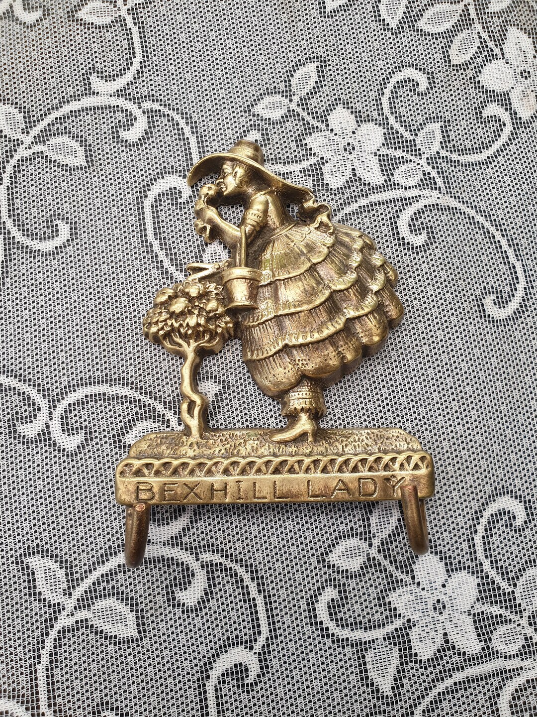 Vintage Brass Quaint Towel Hanger Cloak Hanger Brass Decor - Etsy