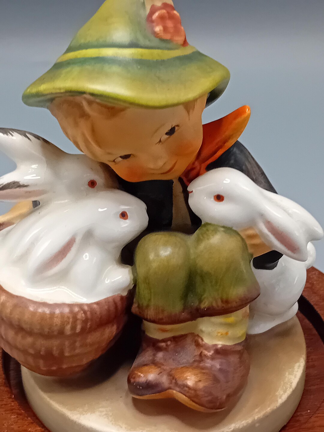 Rare Vintage Goebel Hummel 'playmates', Boy With Rabbits Porcelain ...
