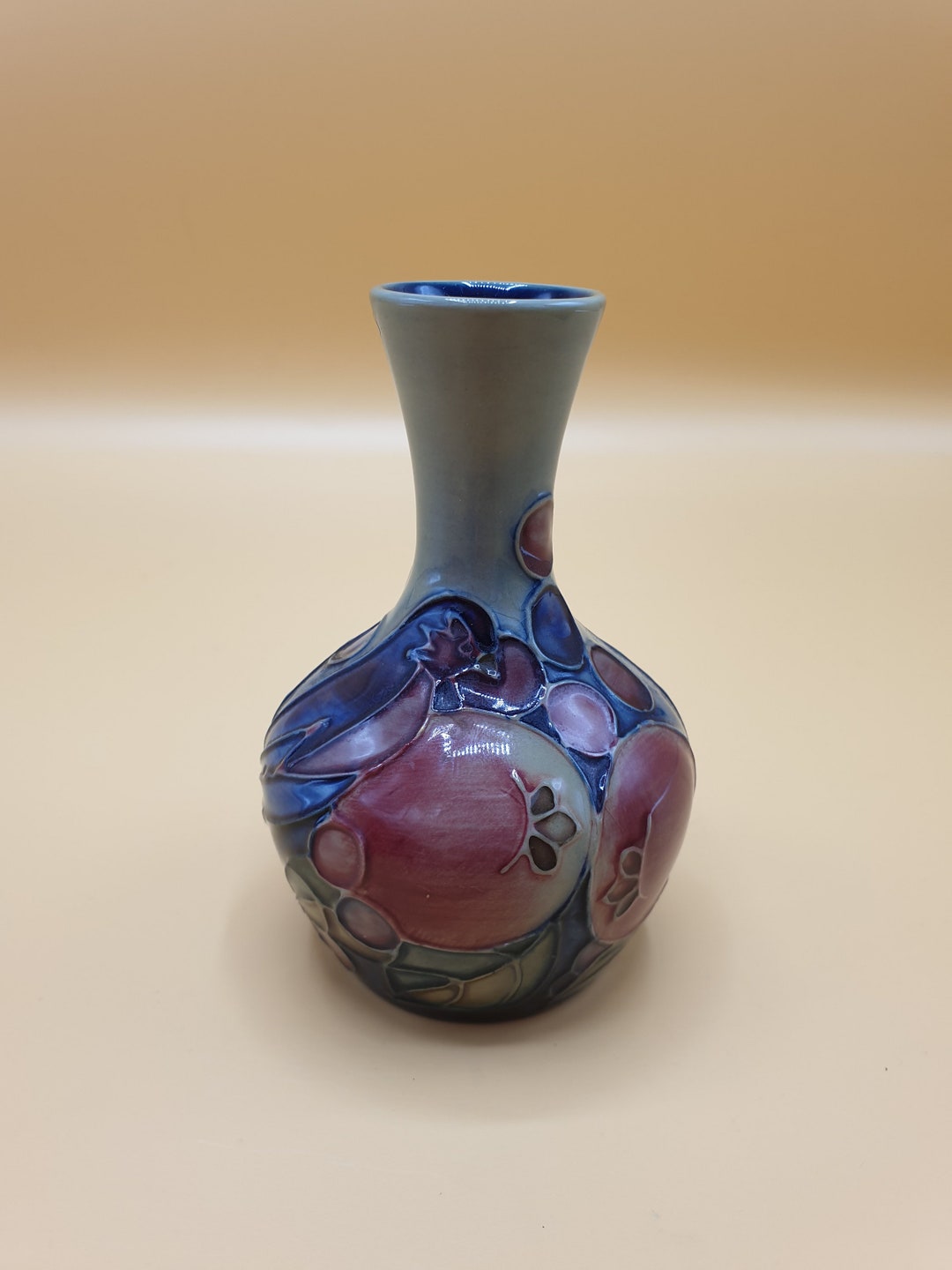 Vintage 20th Century Moorcroft Pottery Pomegranate Design, Narrow ...