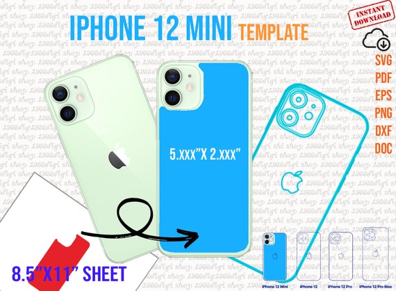 Iphone 12 Mini Max Template Phone Case Template Iphone 12 | Etsy