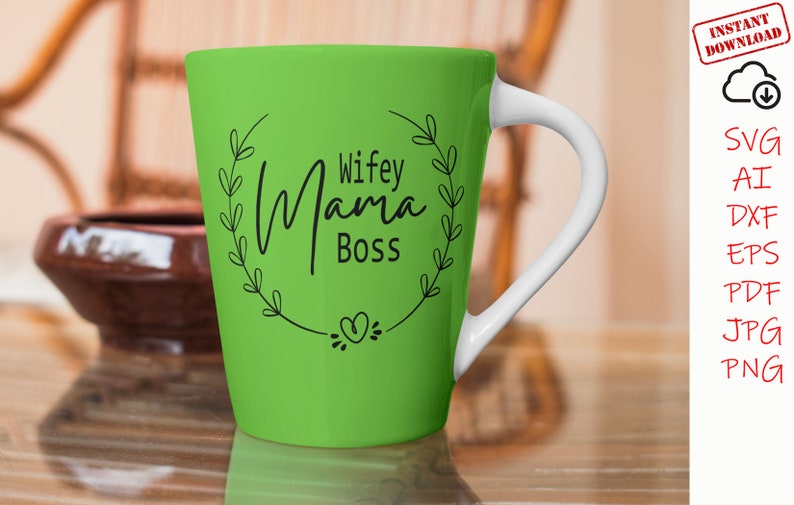 Wifey Mama Boss Svg Mothers Day Svg Wife Svg Mom Svg Wife Etsy