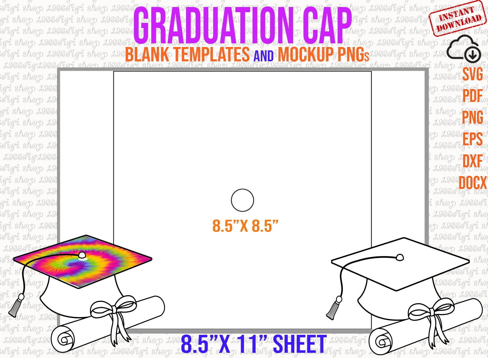 Graduation Cap Template, Blank Graduation Cap, Graduation Cap Svg ...