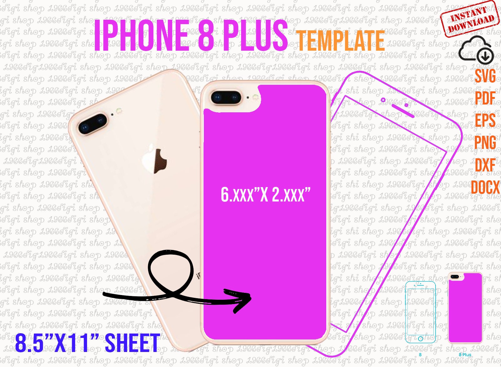 Iphone 6 Plus Size Template