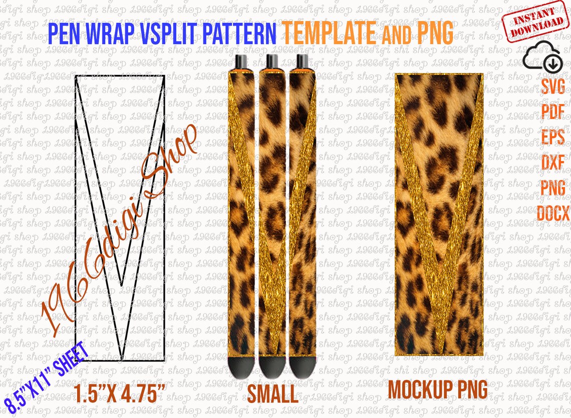 Vsplit Pattern Template Svg, Pen Wrap Template, Pen Wrap Vsplit Pattern ...