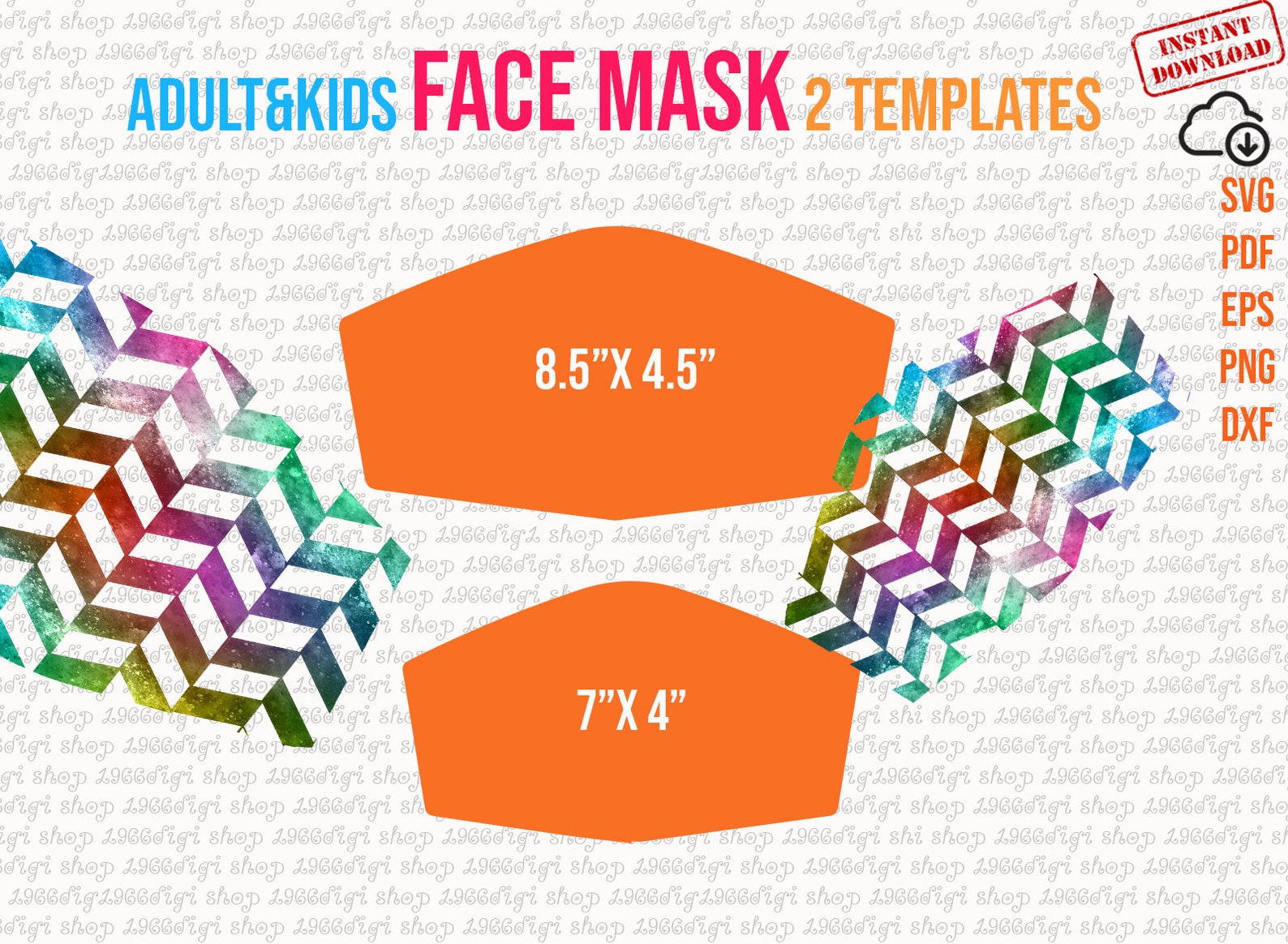 Face Mask Template Mask Template Sublimation Mask Face Mask Svg