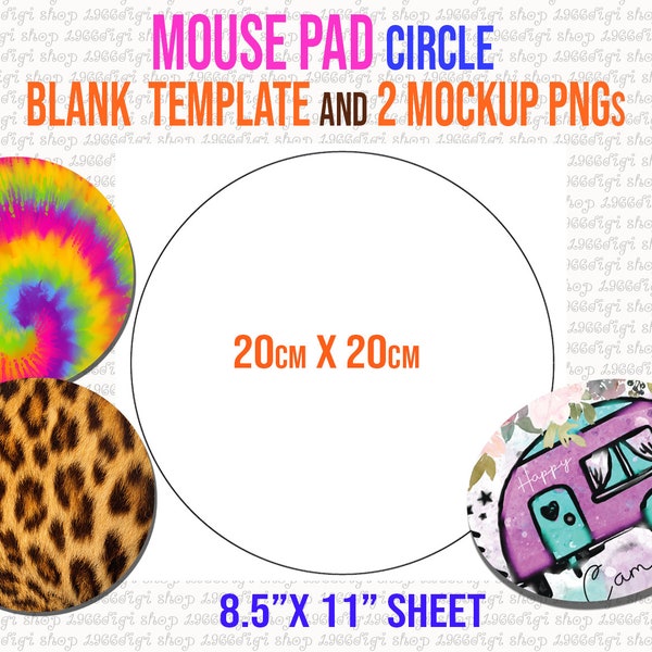 Sublimation Mousepad Template - Etsy