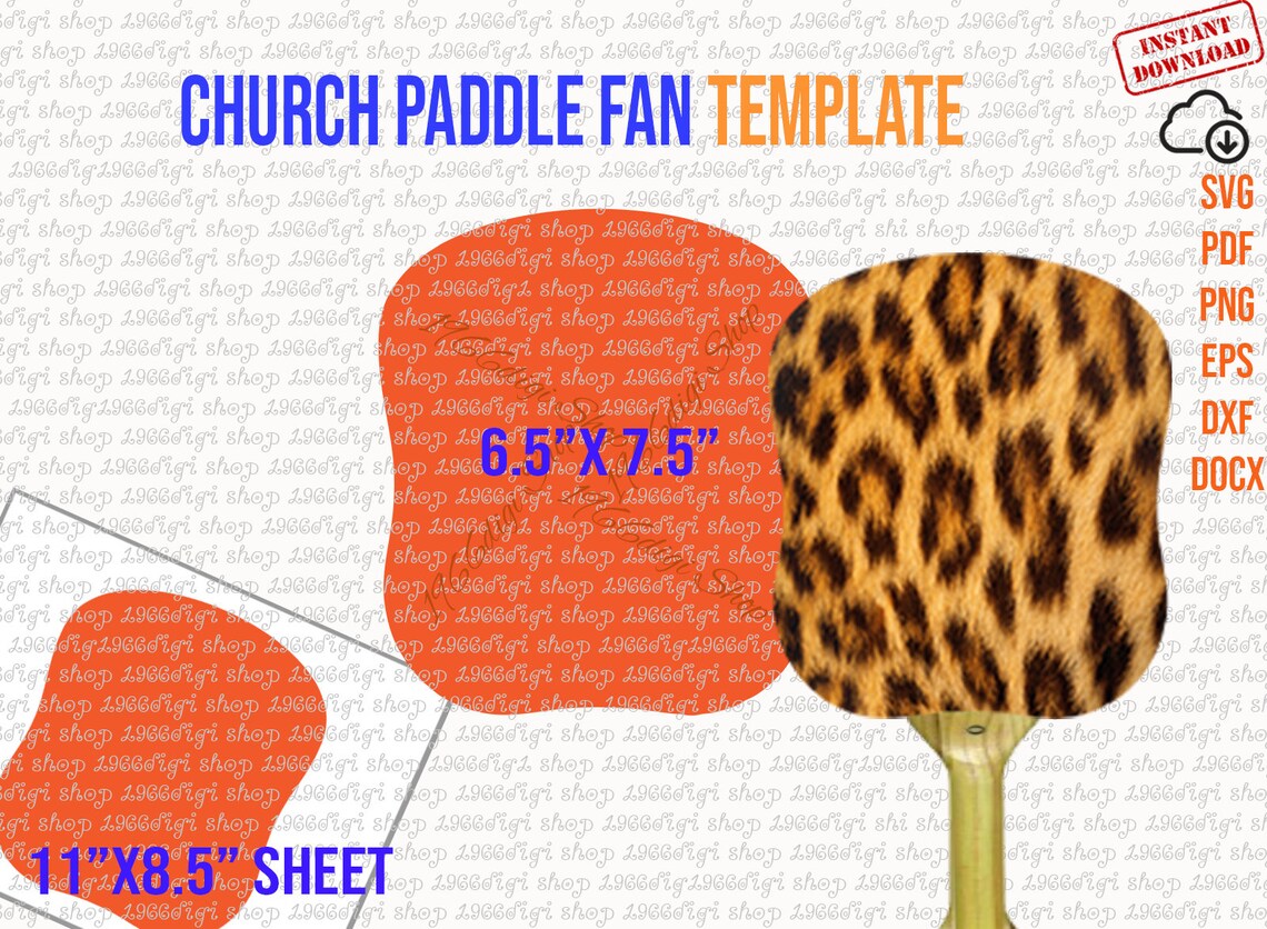 Paddle Template Paddle Church Fan Template Paddle Fan - Etsy