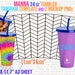 Manna Tangram, Manna 24oz Tangram Template, Manna 24oz Chevron Template ...