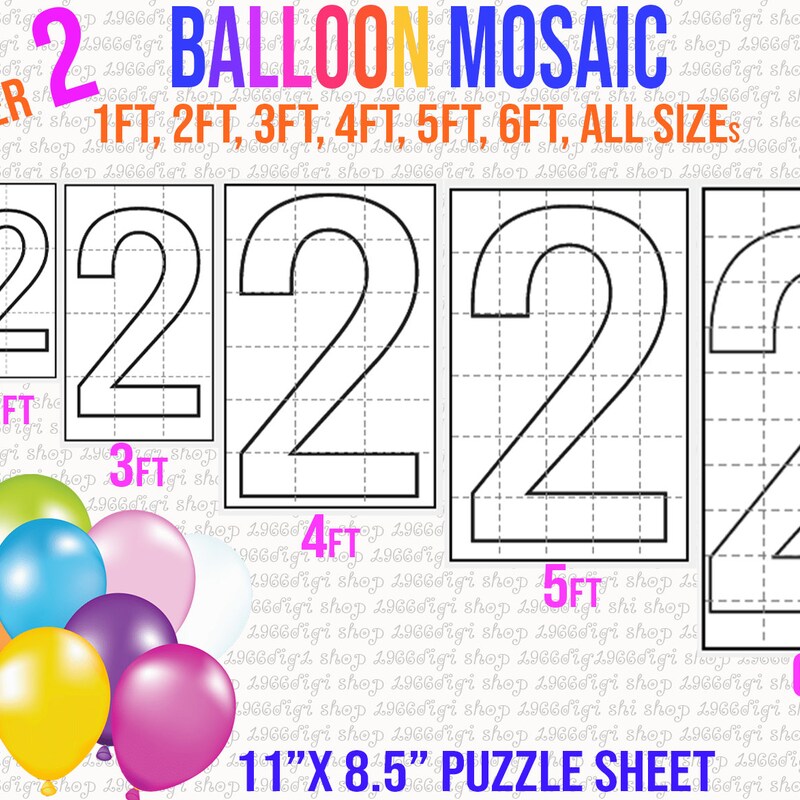 Number 2 Mosaic - Etsy