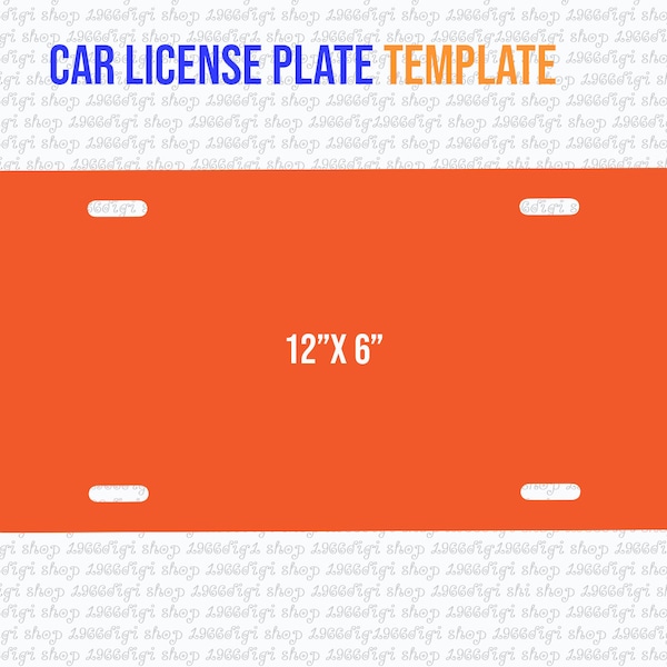 Blank License Plate Svg - Etsy